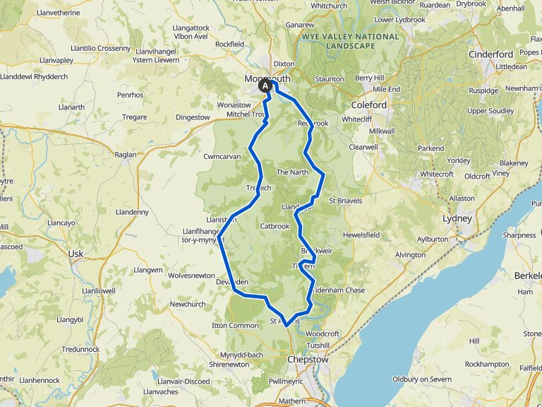 Boucle de Monmouth à l'abbaye de Tintern — Wye Valley | Vélo de route ...